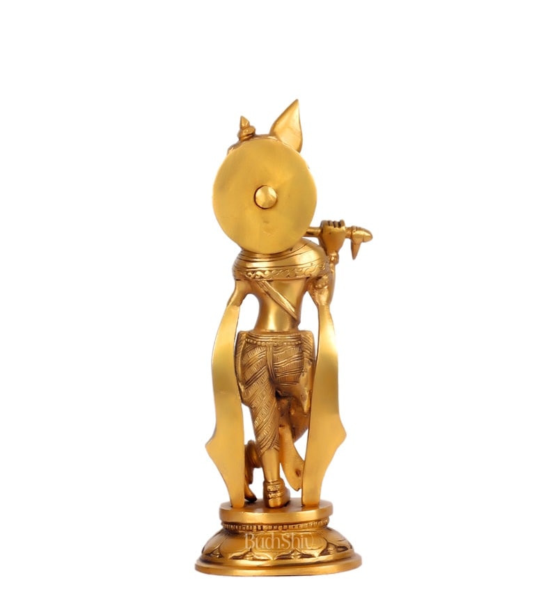Buy Krishna Muralidhar Brass Religious Idol by BudhShiv Online ...