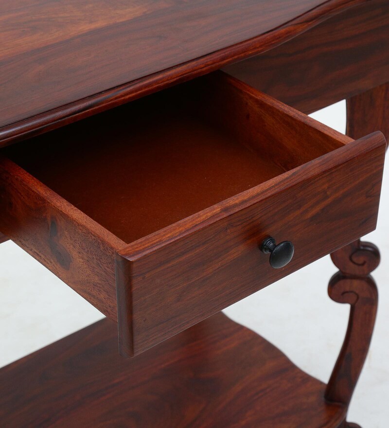 Buy Dantee Sheesham Wood Console Table In Honey Oak Finish By Mudramark ...