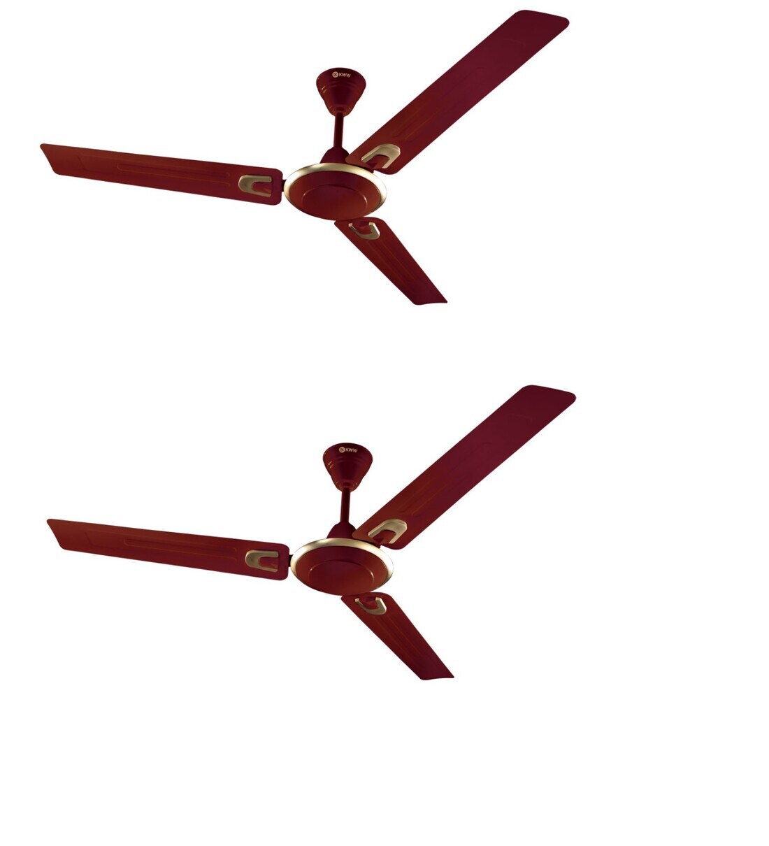 Buy KWW Aircon DLX 1200 Mm Decorative High Speed Ceiling Fan (Brown ...