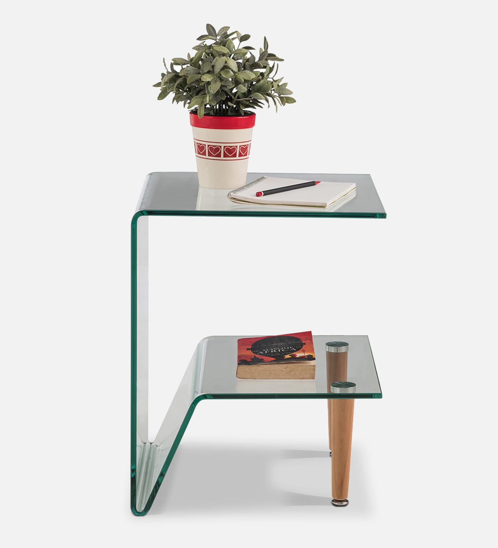 Buy Kyle Glass End Table in Durian Finish at 40% OFF by Durian | Pepperfry