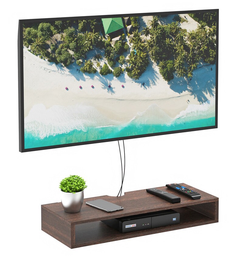Buy Kyvid TV Unit in Wenge Finish for TVs up to 43\ by bluewud Online ...
