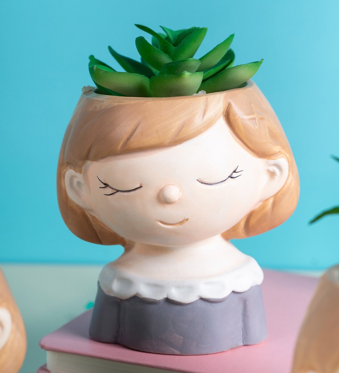 Buy Lady Face Artificial Planter with pot By Market 99 at 54% OFF by ...