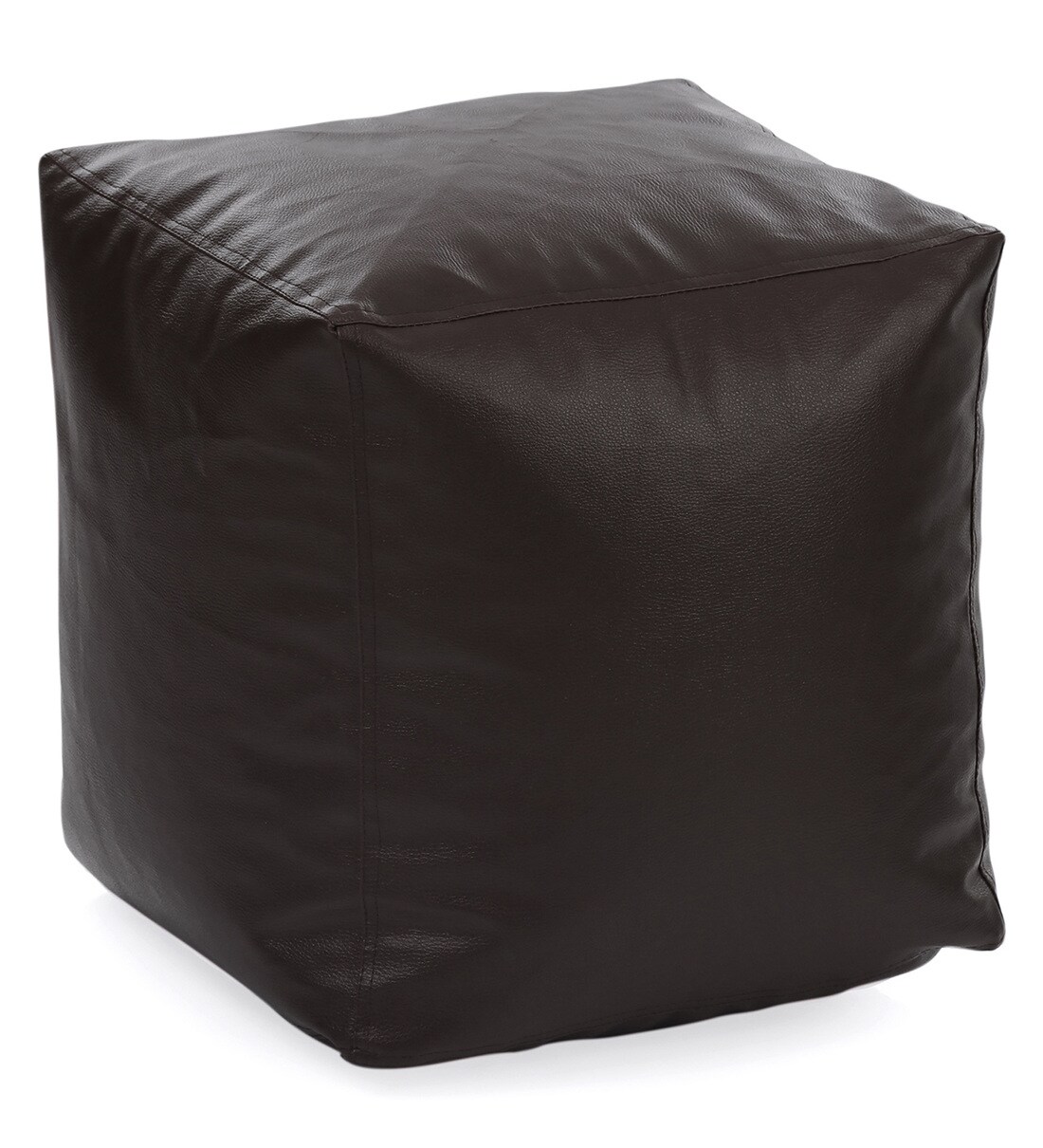 Buy XL Square Pouffe Cover in Chocolate Brown Colour by Style Homez ...