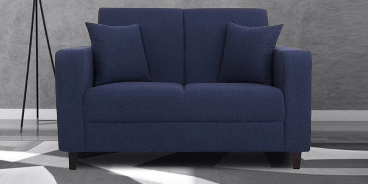Buy LiColour bye 2 Seater Sofa In Royal Blue Colour at 63% OFF by ...