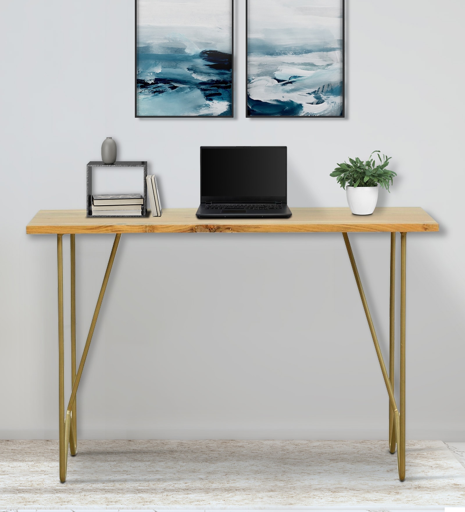 Buy Lana Solid Wood Study Table In Natural Finish at 7% OFF by ...