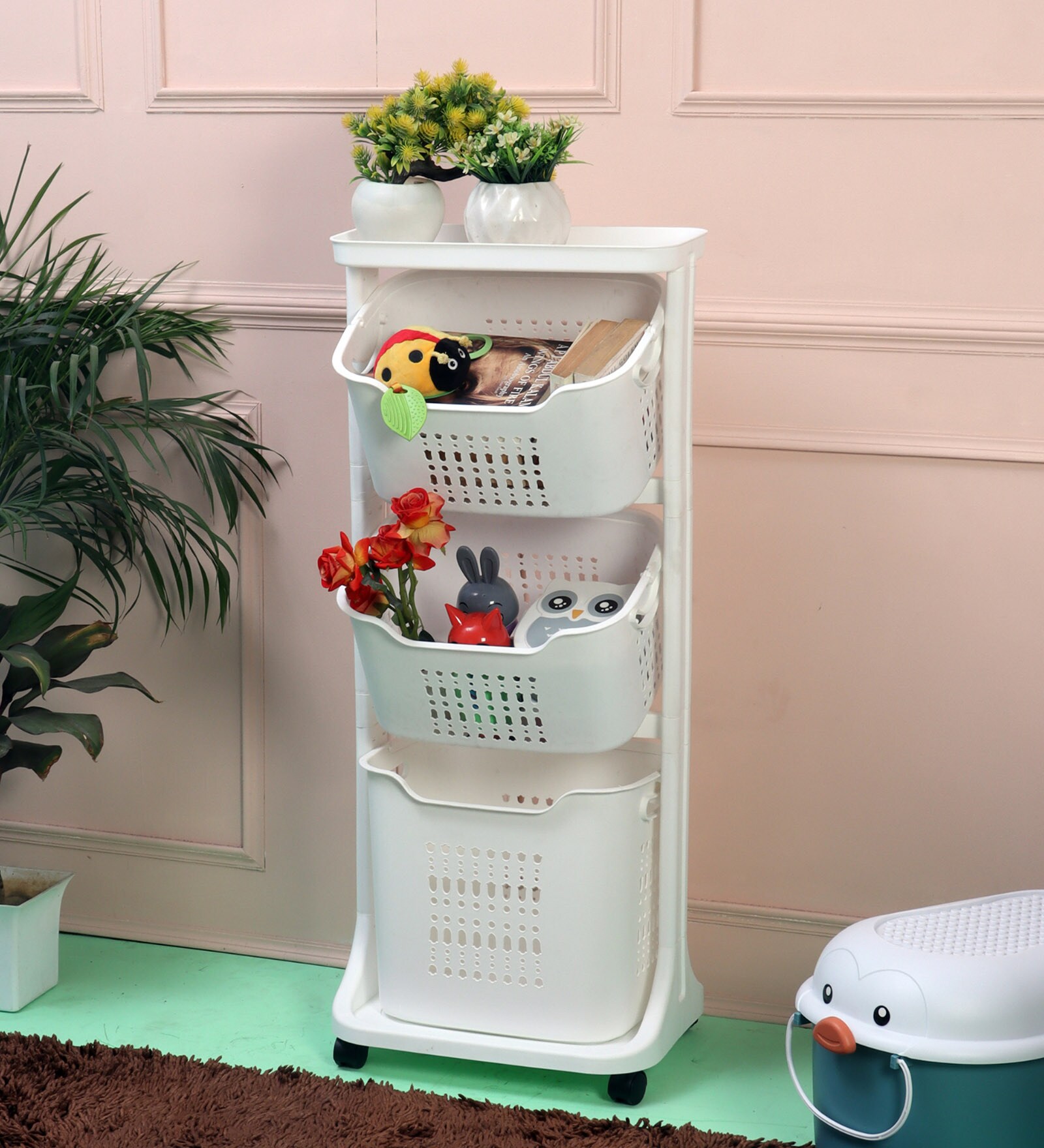 Buy Milky Plastic Toy Organizer in White Colour at 29% OFF by The ...