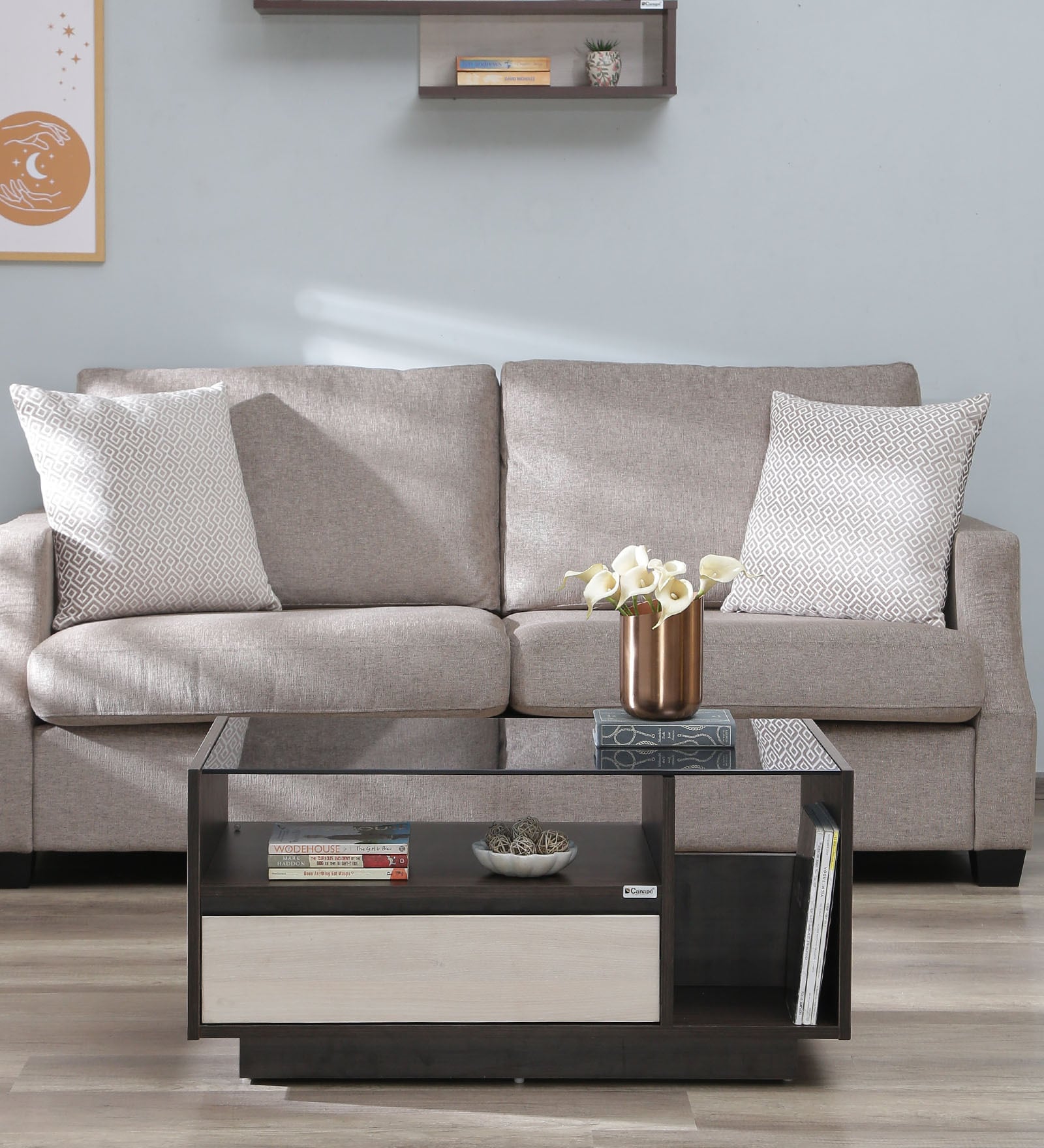 Buy Laurel Coffee Table in Dark Acacia & Light Acacia Finish With ...