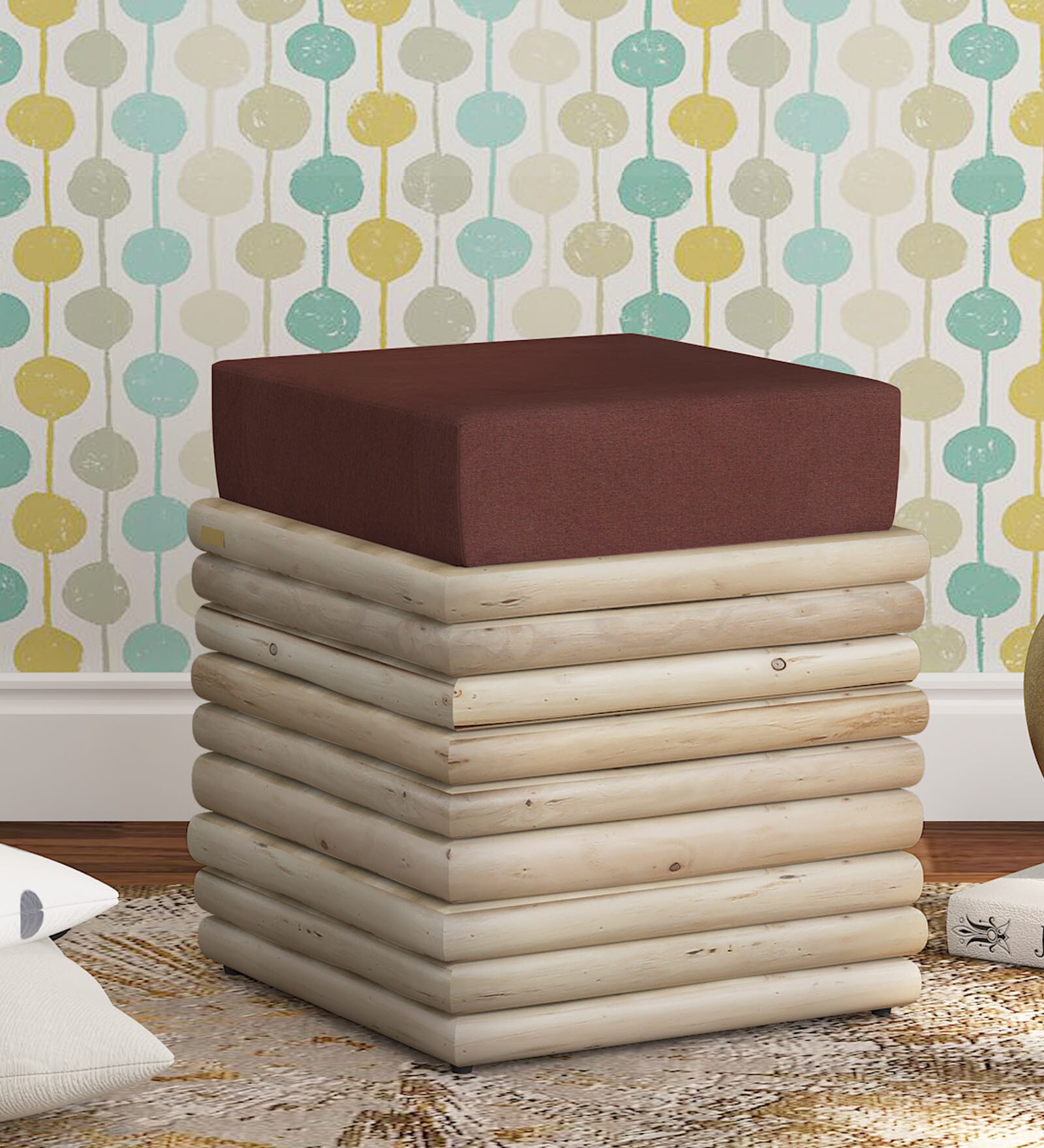 Buy Lauren Solid Wood Ottoman in Natural Finish at 31% OFF by Bohemiana ...