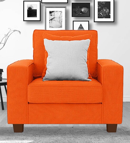 Buy Orange 1 Seater Sofas Online at Best Price in India | Up to 70% Off ...