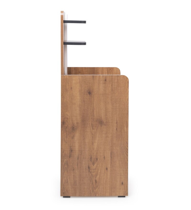 Buy Lana Study Table in Teak Oak Finish by Furlenco Online - Hutch ...