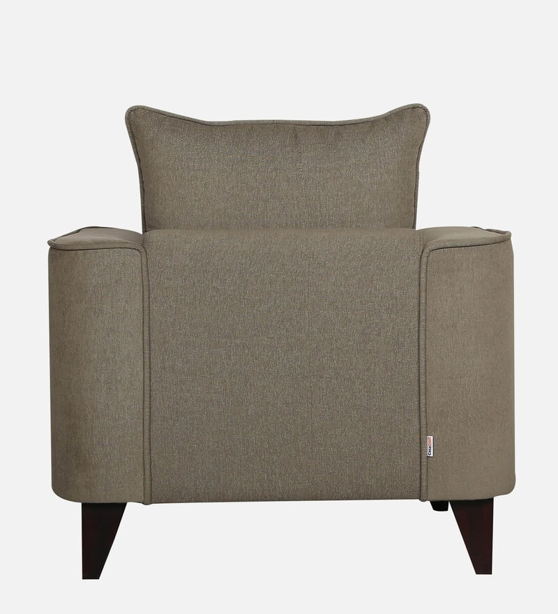 Buy Conseja Fabric 1 Seater Sofa In Sandy Brown Colour By Casacraft ...