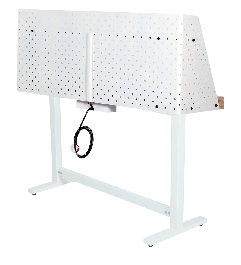 Buy Lara Study Table in White & Oakwood Finish by Atmosphere Online ...