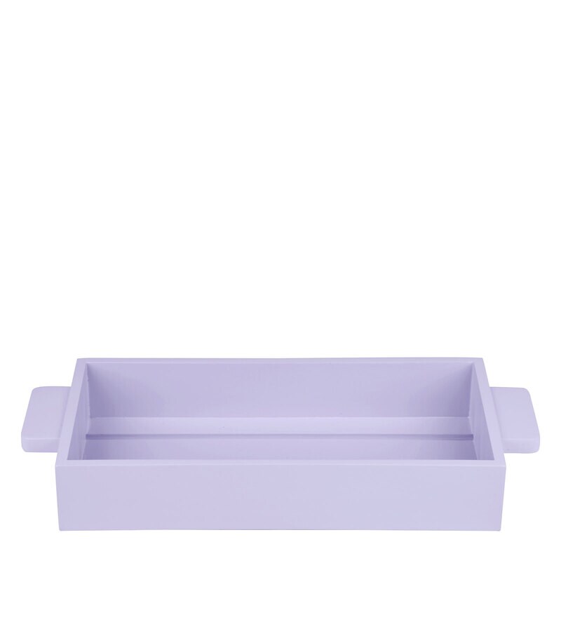 Buy Lavender Purple MDF Desk Organizer Tray by Sattva Crafts Online ...