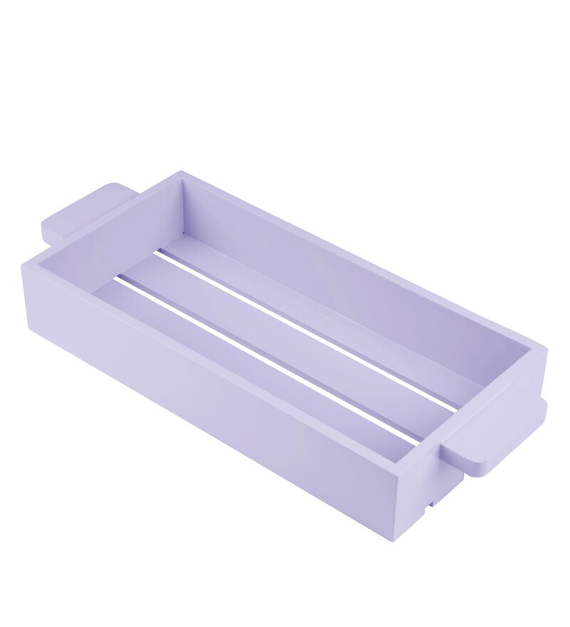 Buy Lavender Purple MDF Desk Organizer Tray by Sattva Crafts Online ...