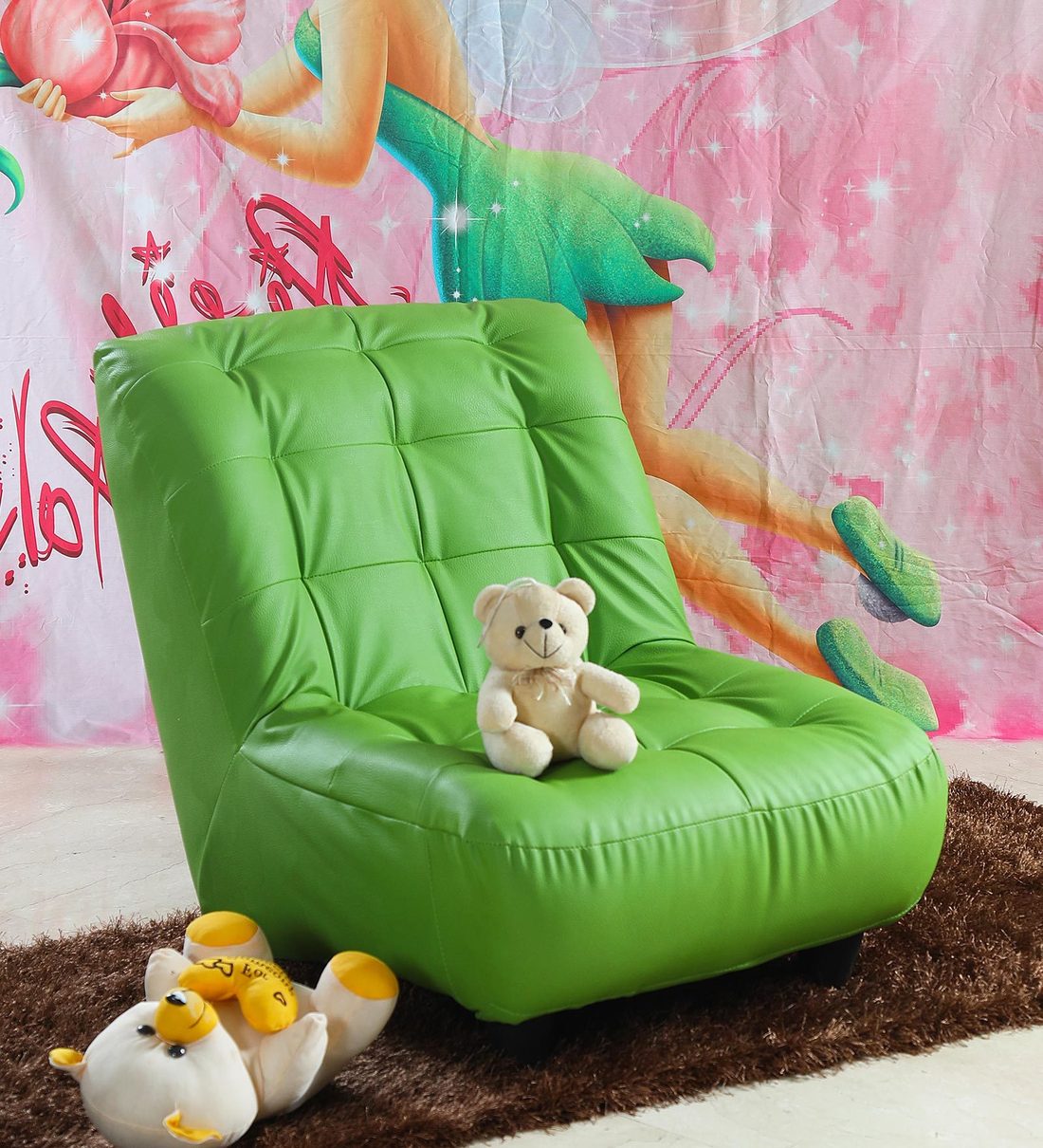 Buy Laze Solid Wood Kids Sofa in Green Colour at 9% OFF by fullstock ...