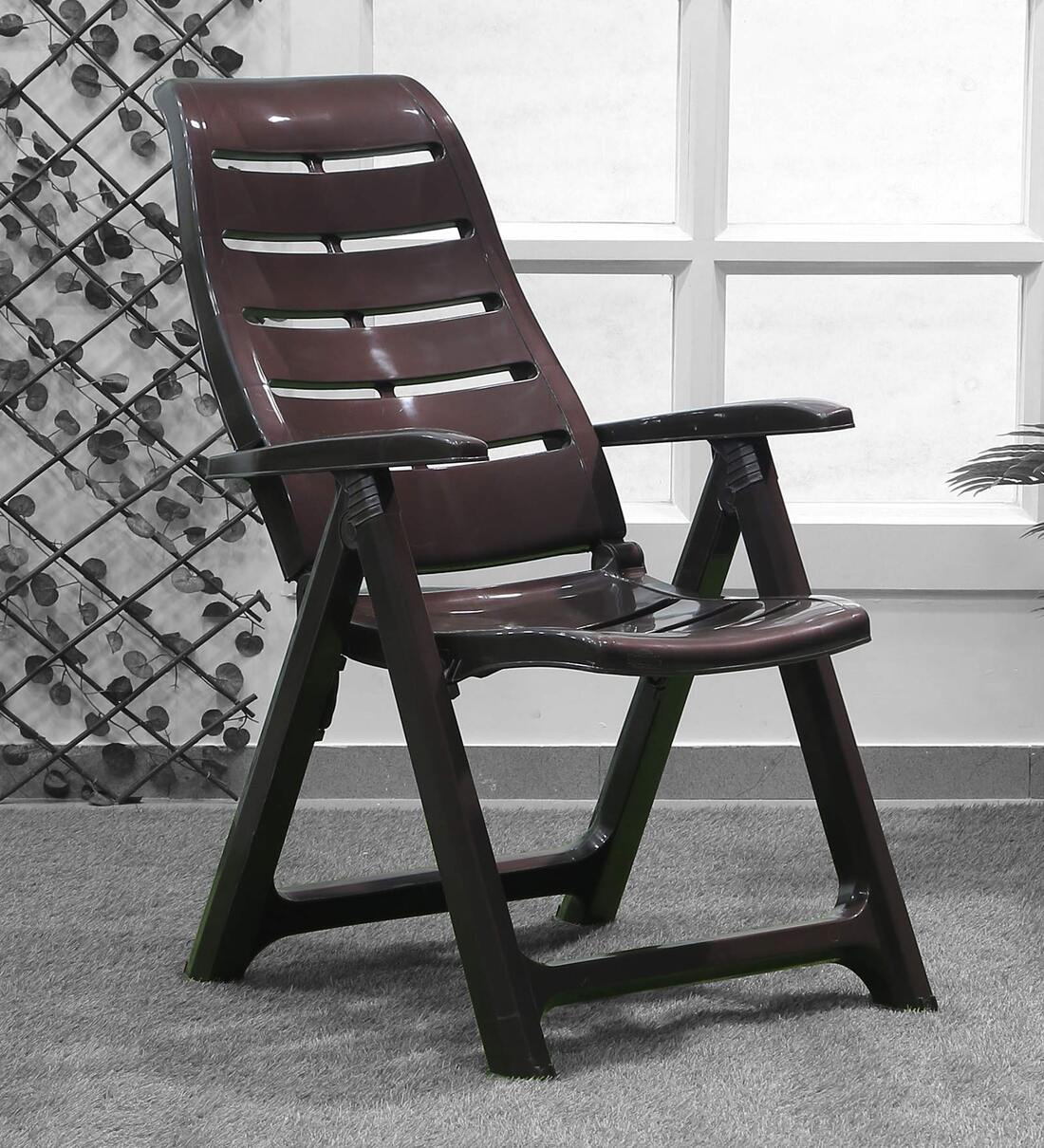 Buy Leisure Plastic Plastic Chair in Brown Colour at 20% OFF by ...