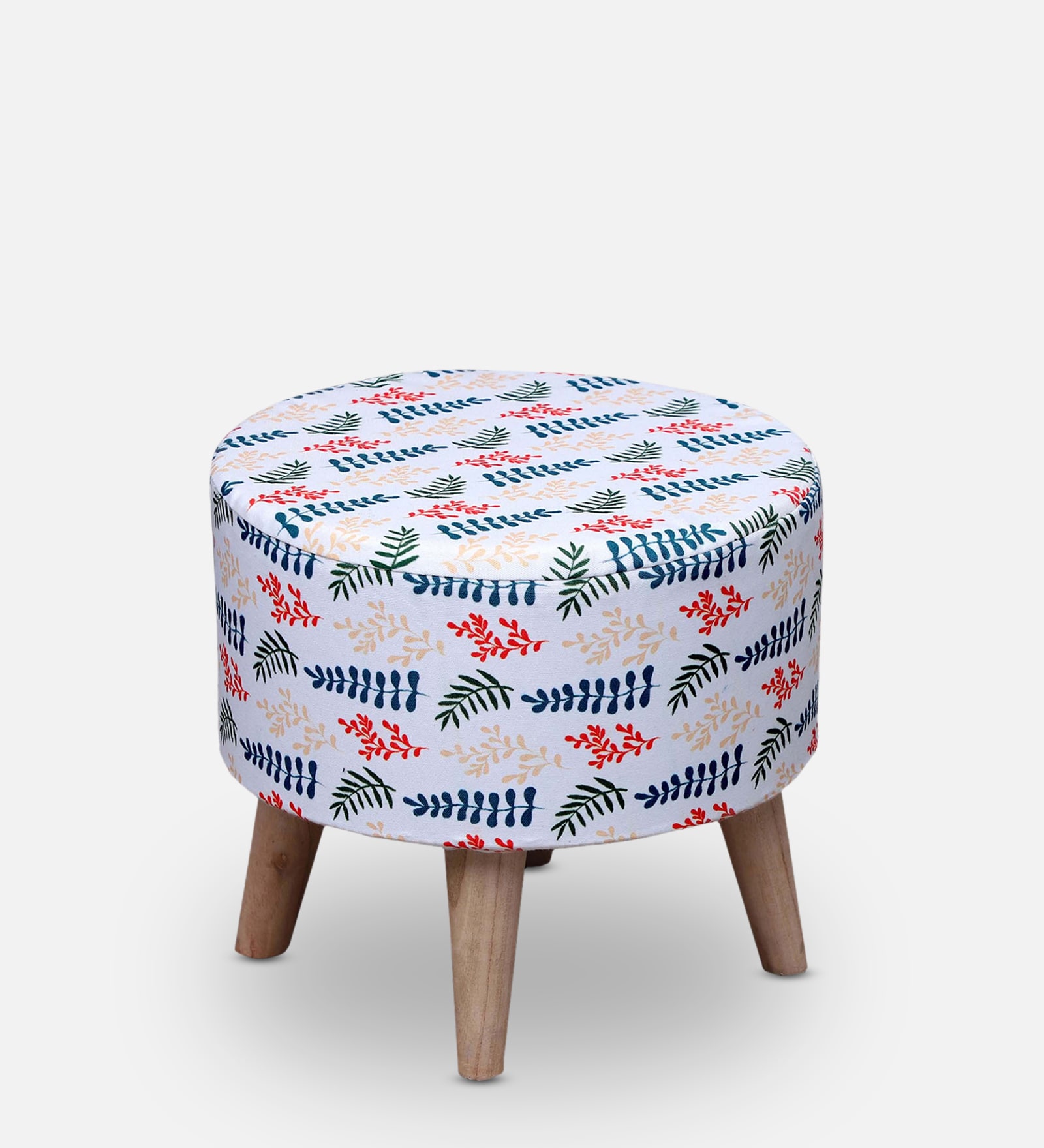 Buy Leaf Garden Printed Puffy Stool in Multi Colour at 43% OFF by Sheen ...