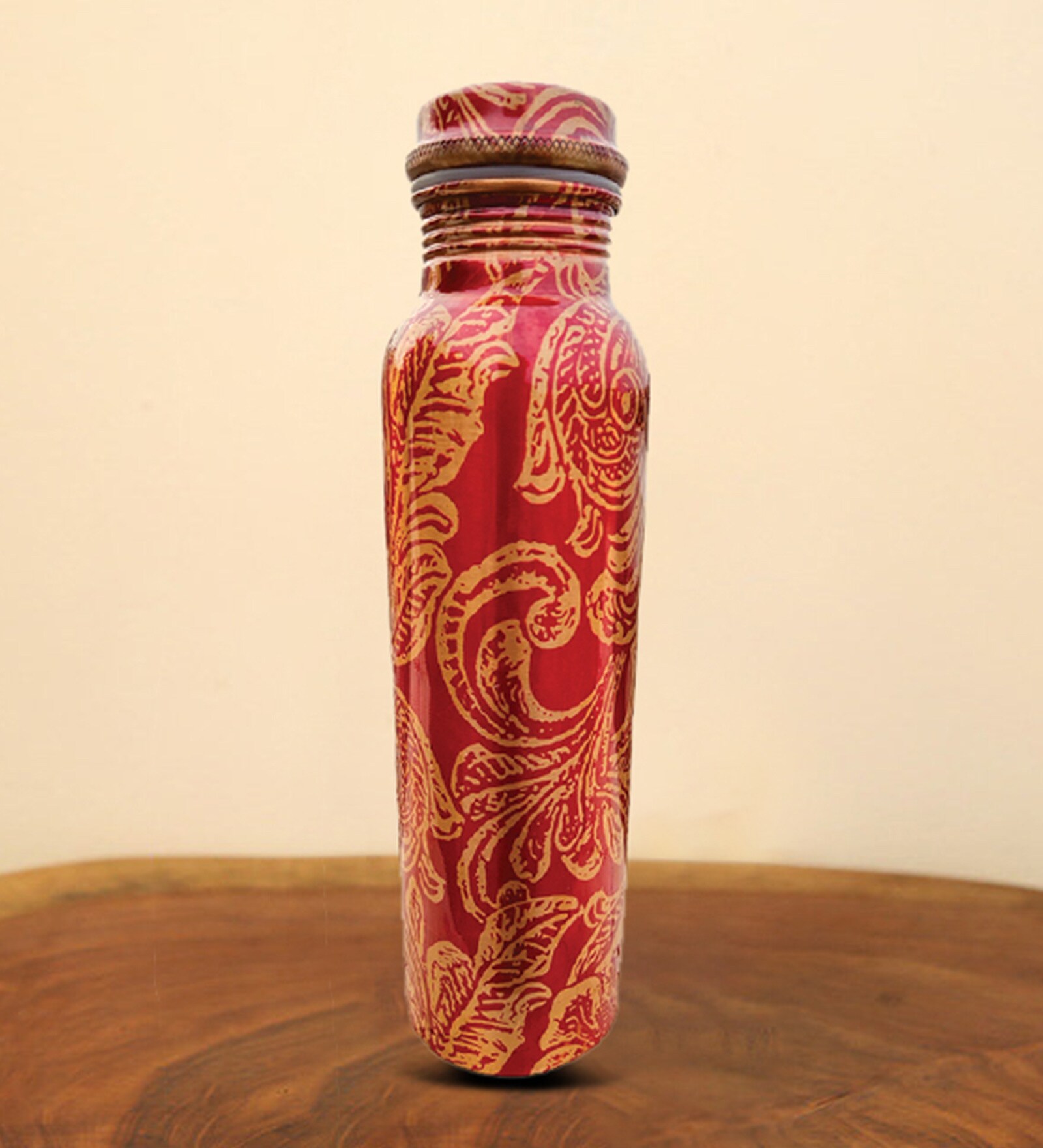 Buy Leafy 1 Ltr Red & Gold Bottle at 66% OFF by HealthChoice | Pepperfry