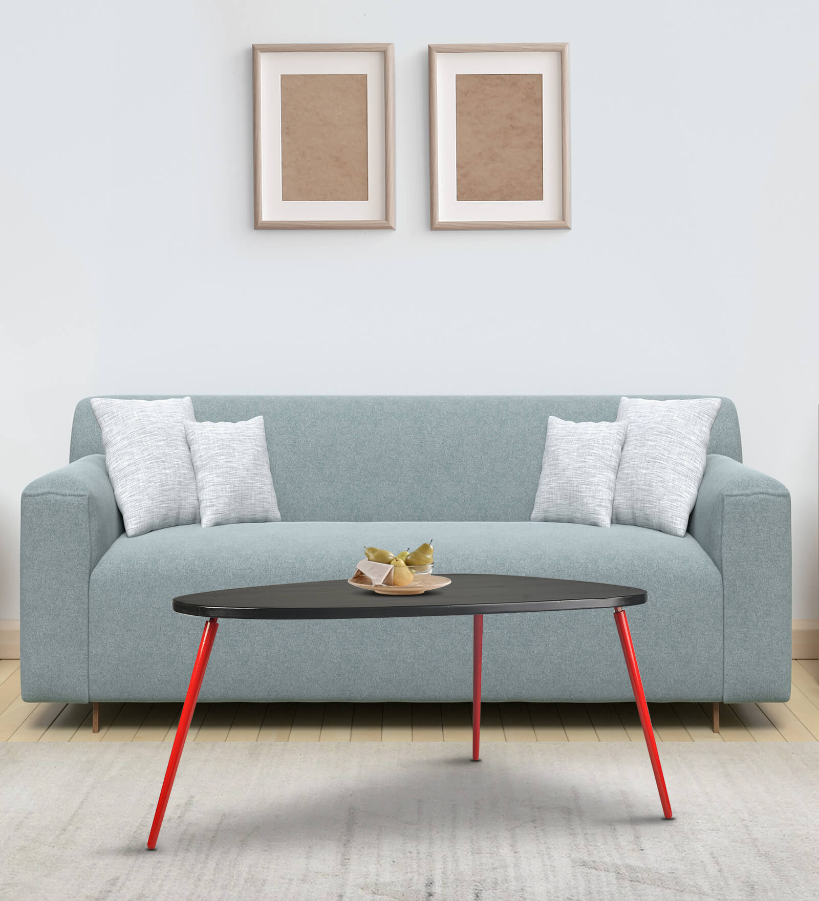 Buy Leafy Metal Coffee Table in Black And Red Colour at 6% OFF by SSK ...