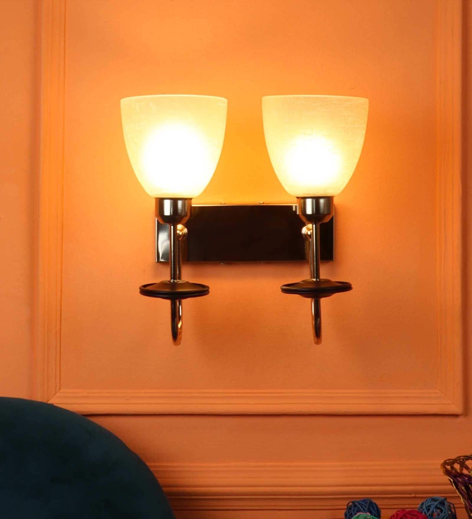 Buy Metal LED Wallchieres (Gold and Brown) at 12% OFF by LeArc LED ...