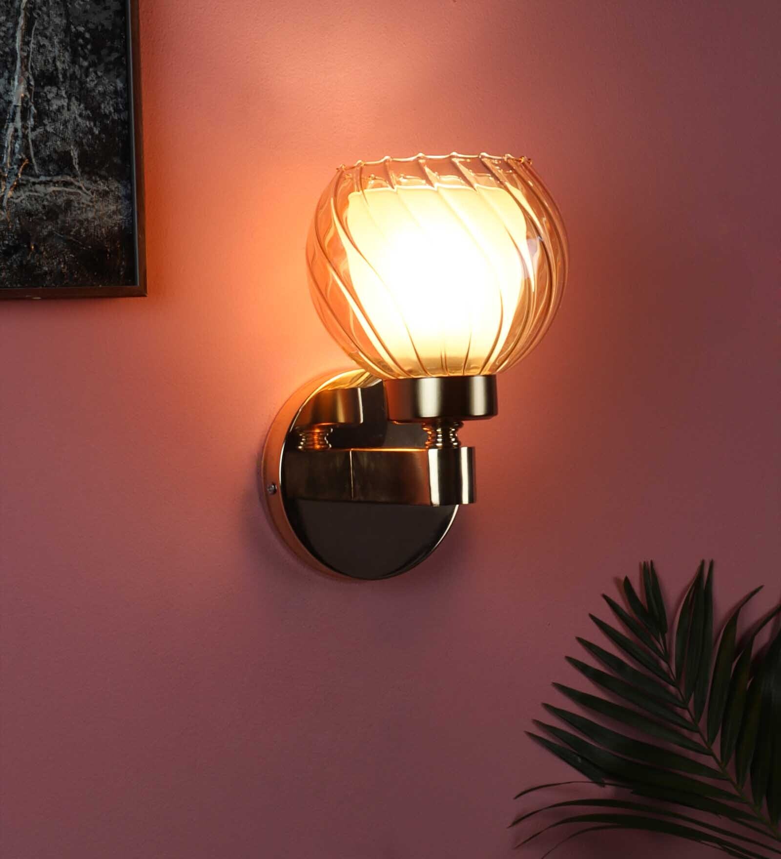 Buy Learc Designer Lighting Golden Finish Wall Light Wl2715 at 13% OFF ...