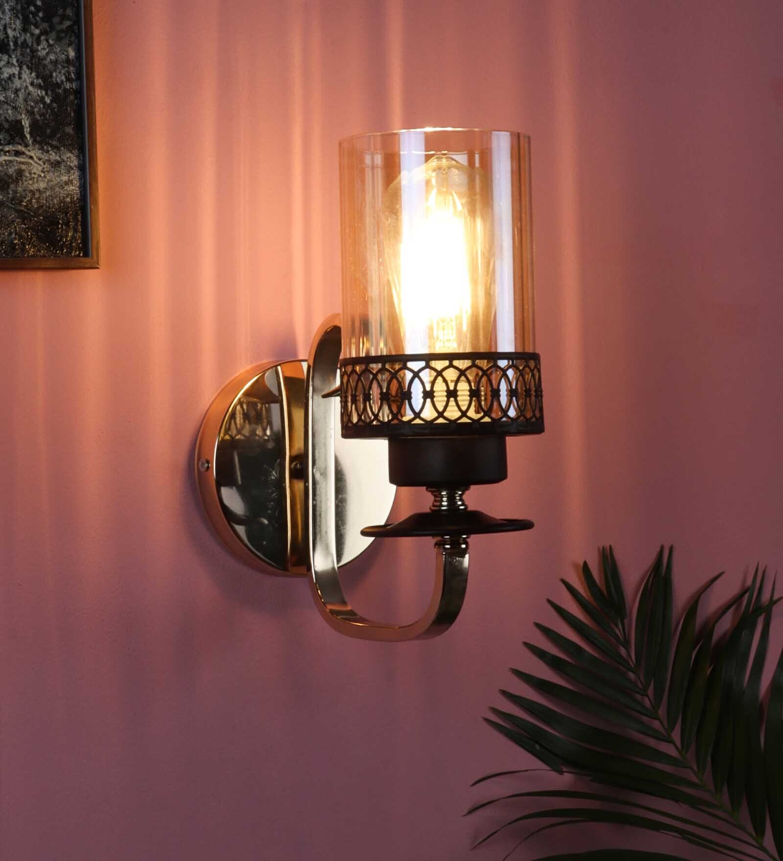 Buy Learc Designer Lighting Wrought Iron Rustic Finish Wall Light ...