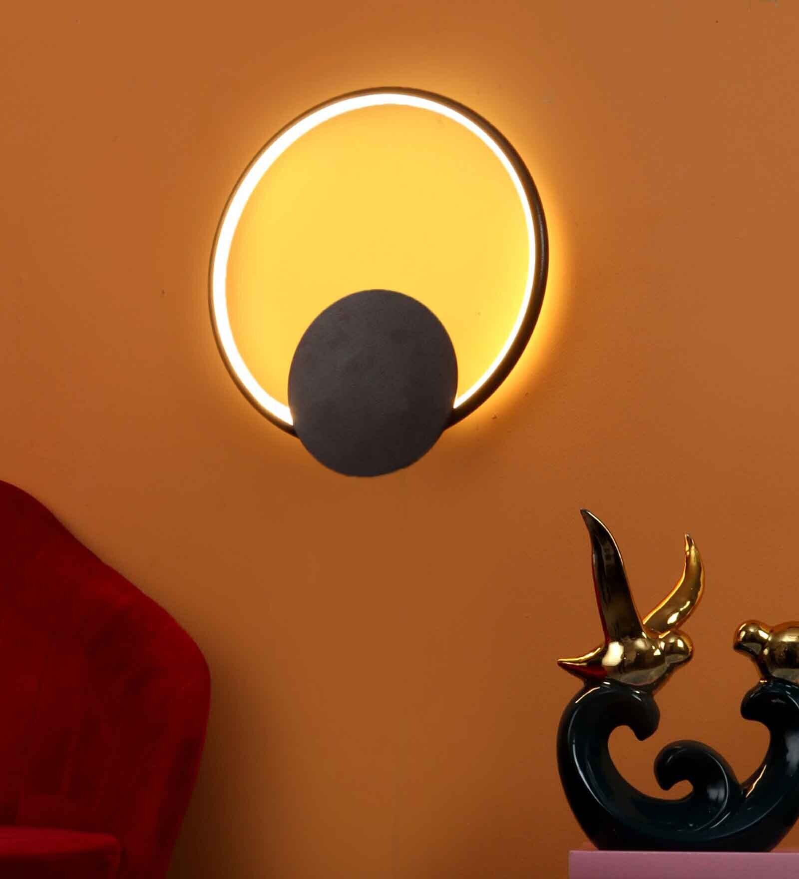 Buy LEARC Metal LED Novelty Wall Light (Black) at 13% OFF by LeArc ...
