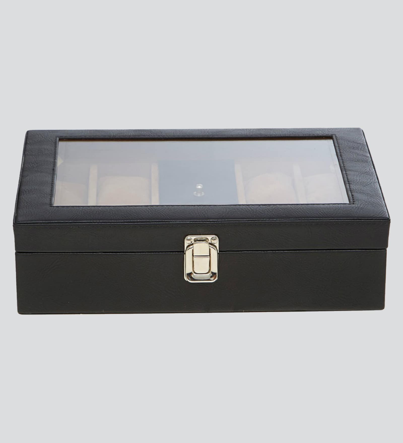 Buy Leather World Black Watch Box ,1.5 Litres Online - Watch Organisers ...