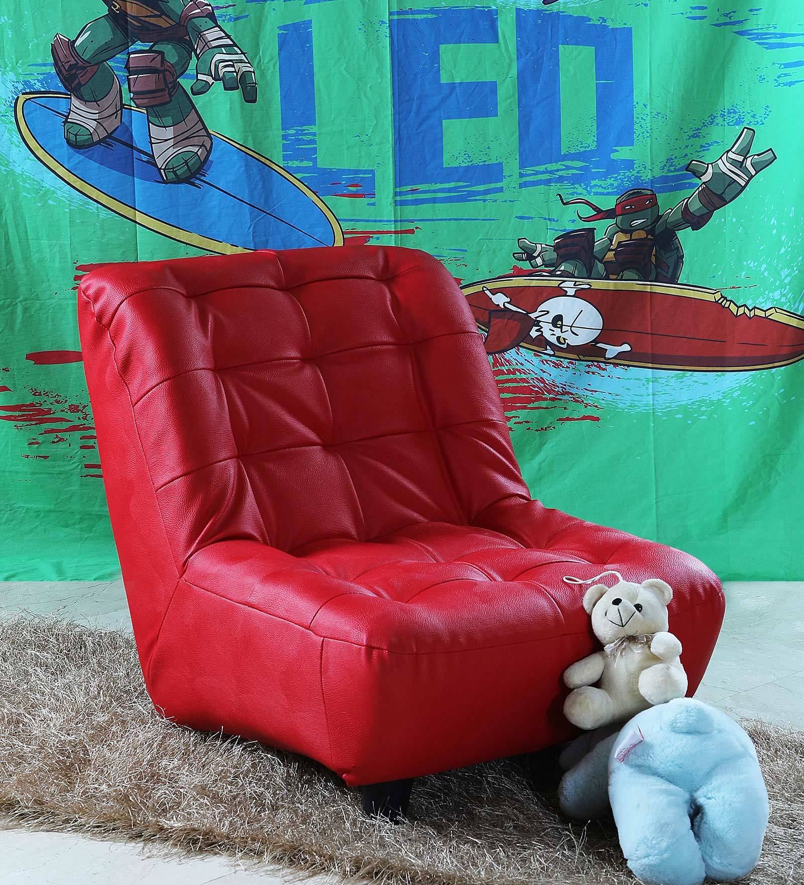 Buy Laze Solid Wood Kids Sofa in Red Colour at 11% OFF by fullstock ...