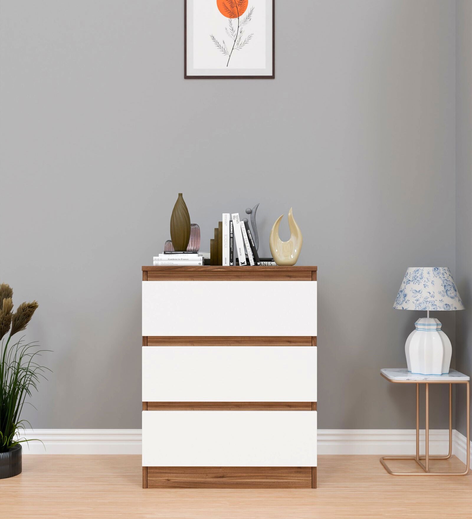 Buy Leo Cabinet In Noce Lyon & White Finish at 37% OFF by Mintwud from ...