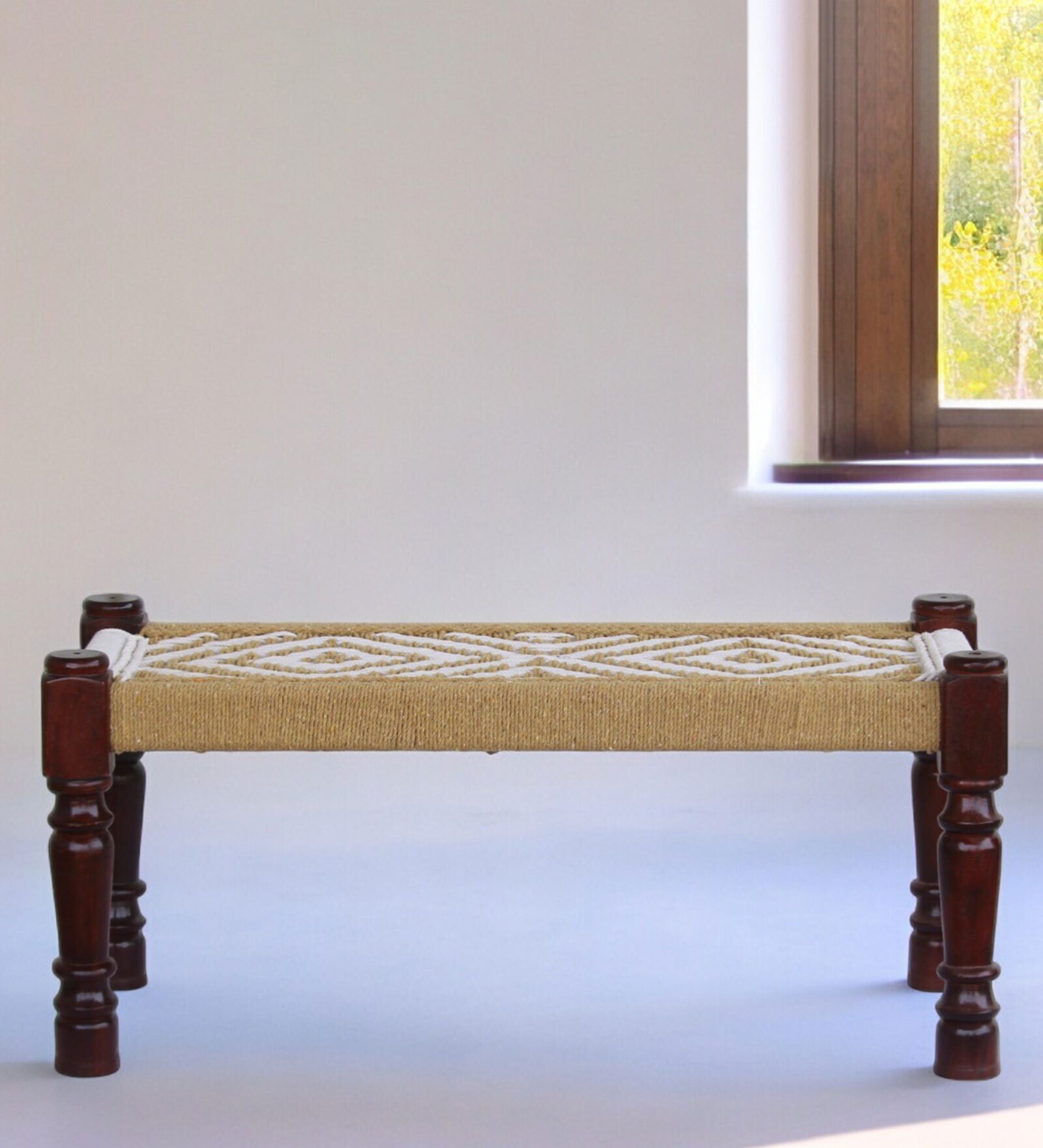Buy Leo Mini Solid Wood Bench in Red And Pink Colour at 20% OFF by Pour ...