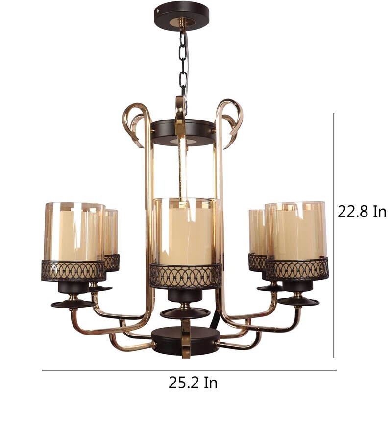 Buy Learc Designer Lighting Wrought Iron Rustic Finish Chandelier Ch456 ...