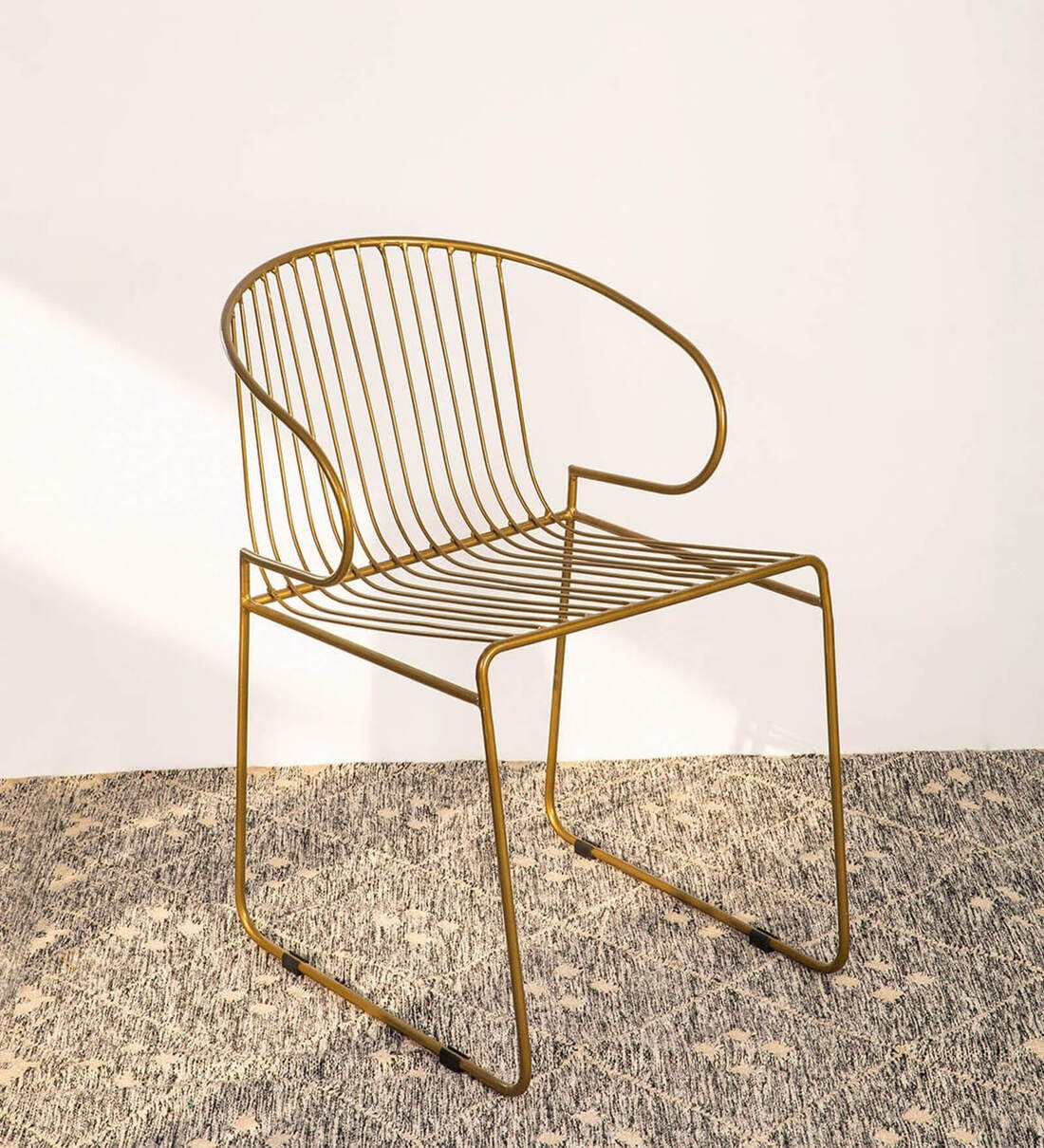 Buy Liana Metal Arm Chair In Golden Finish at 100% OFF by Freedom Tree ...