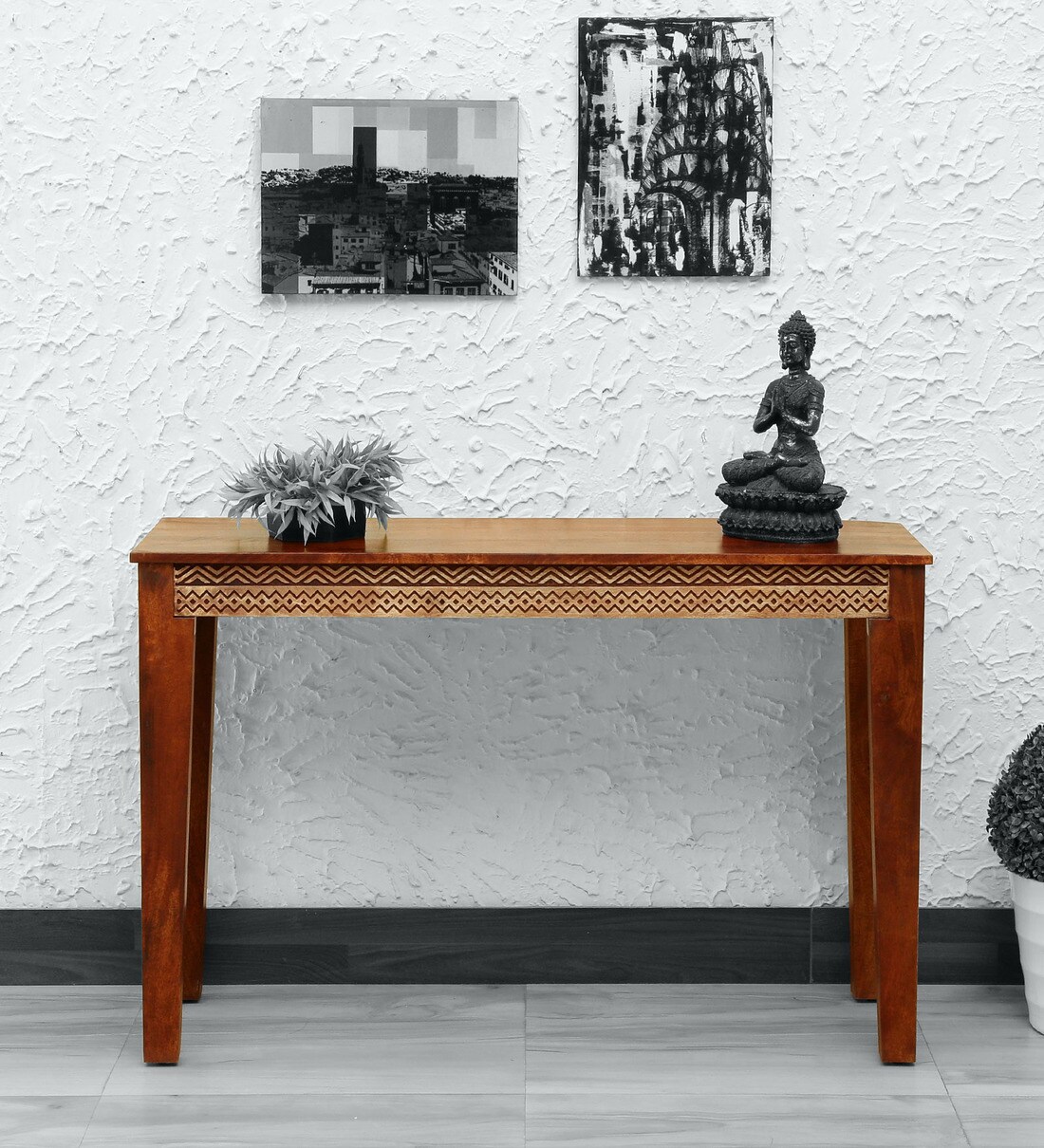 Buy Lima Solid Wood Console Table In Honey Oak Finish at 4% OFF by Woodsworth from Pepperfry ...