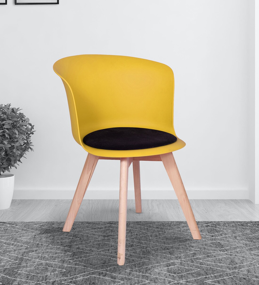 Buy Lina Cafe Chair in Yellow Colour by Creative Seating System at 17% ...