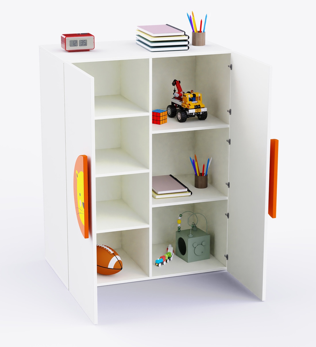 Buy Lion'S Den Kids Storage Cabinet in White Colour Online - Kids ...
