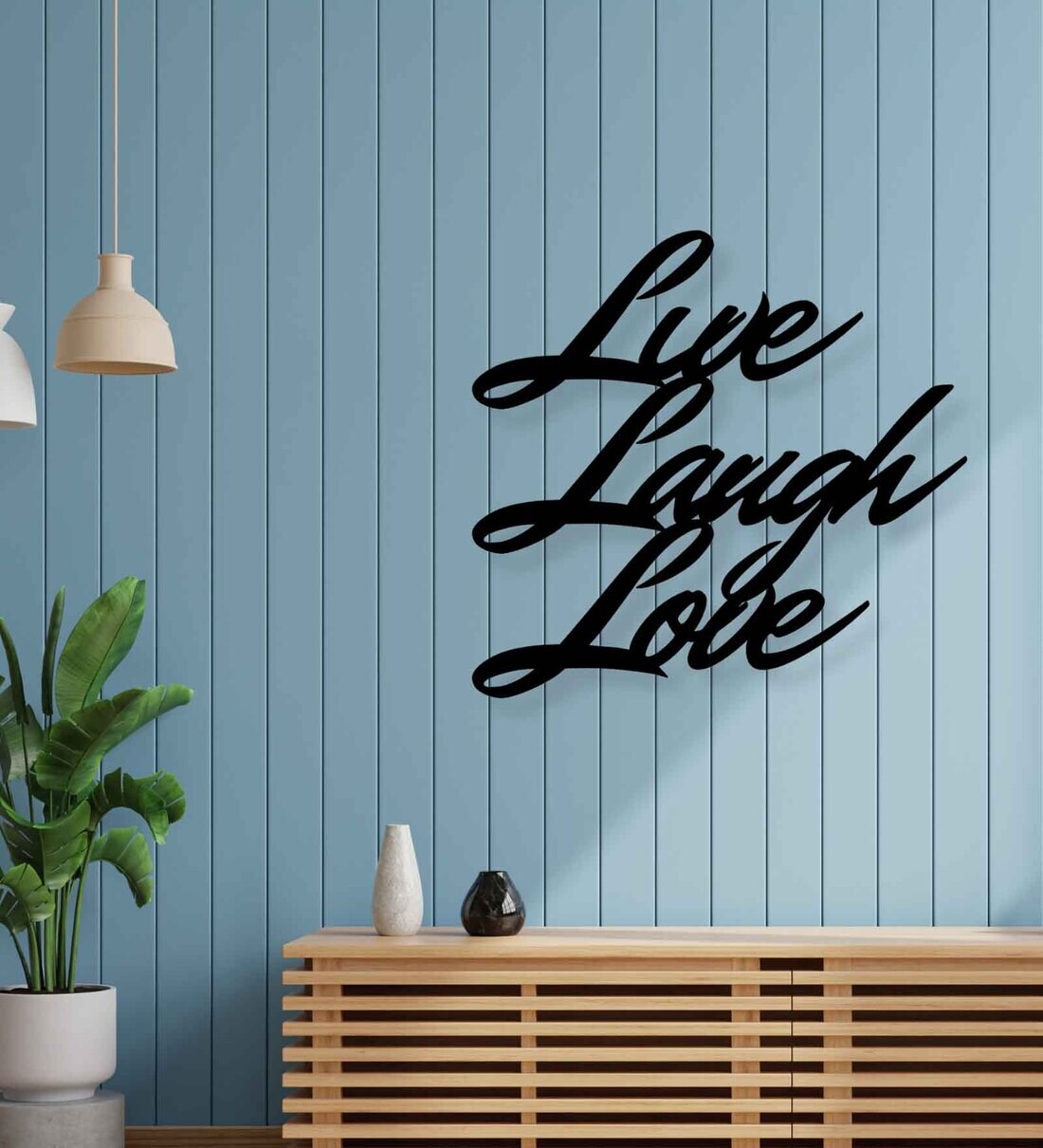 Buy Live Laugh Love Black Mild Steel Wall Art at 17% OFF by Elysian ...