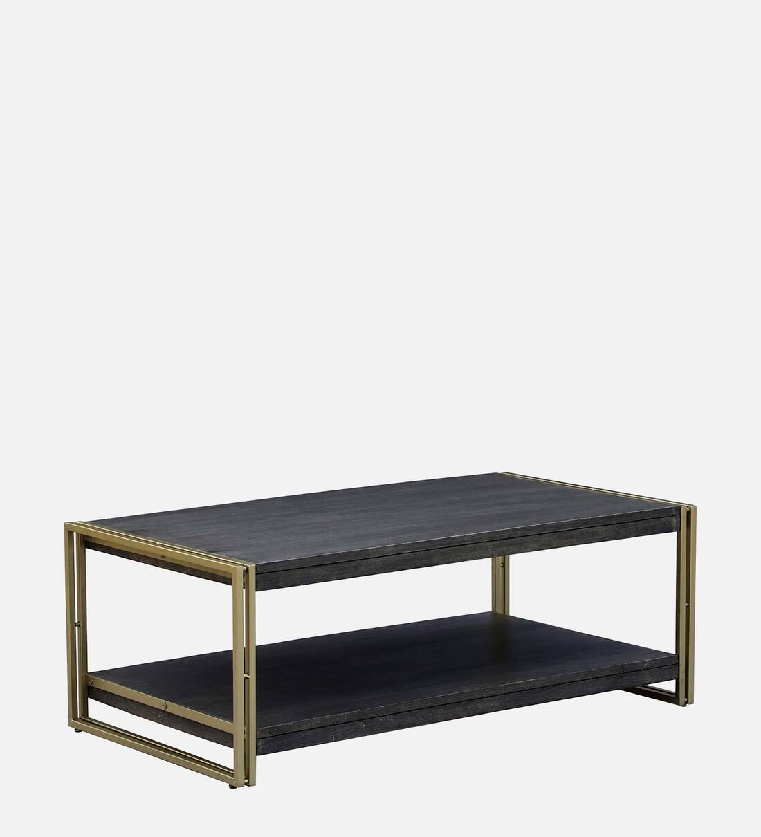 Buy Stuttgart Coffee Table In Dual Finish With Shelf By Woodsworth ...