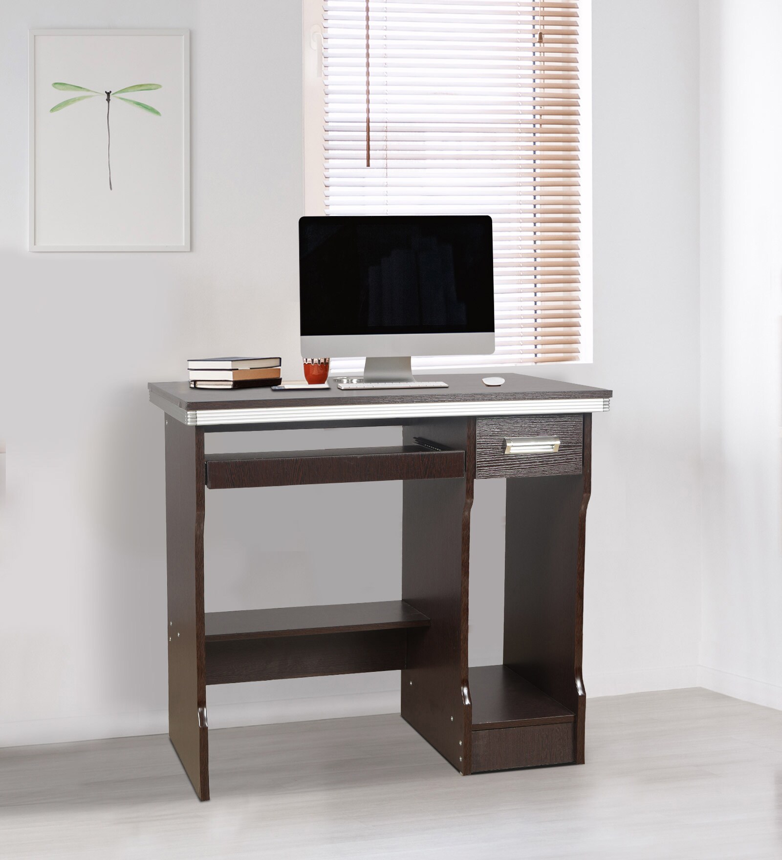 Buy Liath Computer Table in Walnut Colour at 29% OFF by Outkraft ...