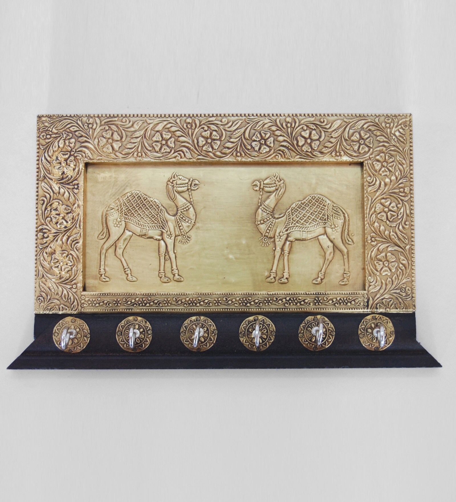 Buy Talish Key Holder in Black & Gold by Mudramark Online - Traditional ...