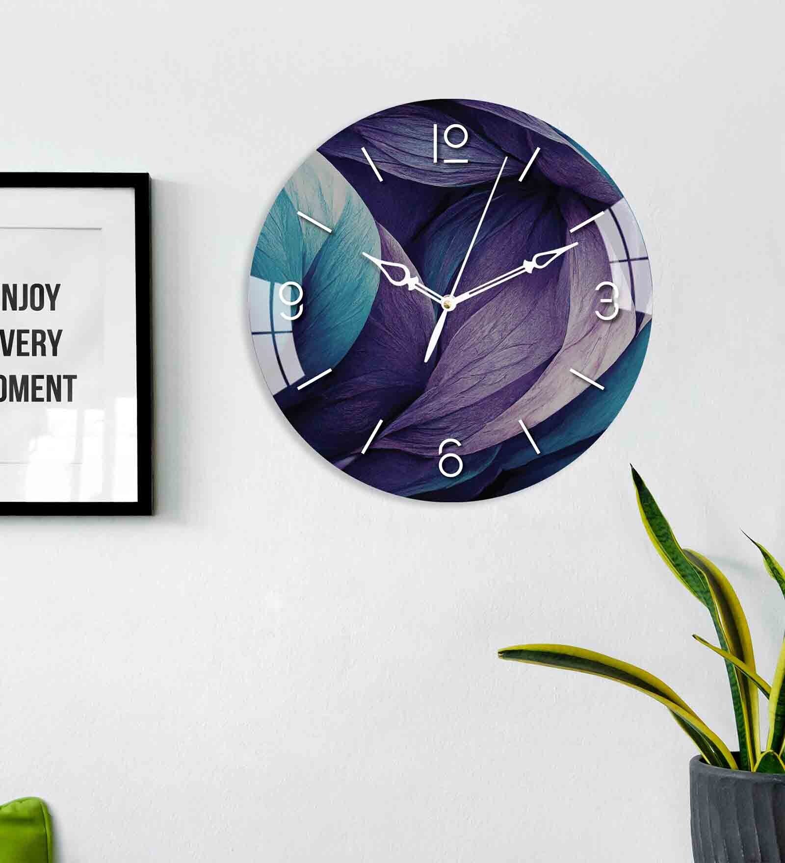Buy Light Blue Night Acrylic Wall Clock at 17% OFF by The Next Decor ...