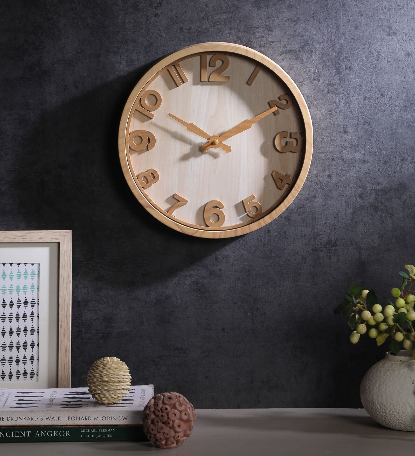 Buy Light Brown Plastic Wall Clock at 30% OFF by am2pm | Pepperfry