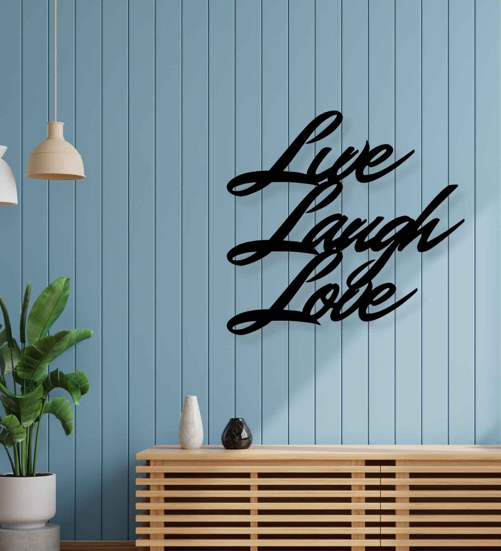 Buy Live Laugh Love Black Mild Steel Wall Art at 8% OFF by Elysian ...