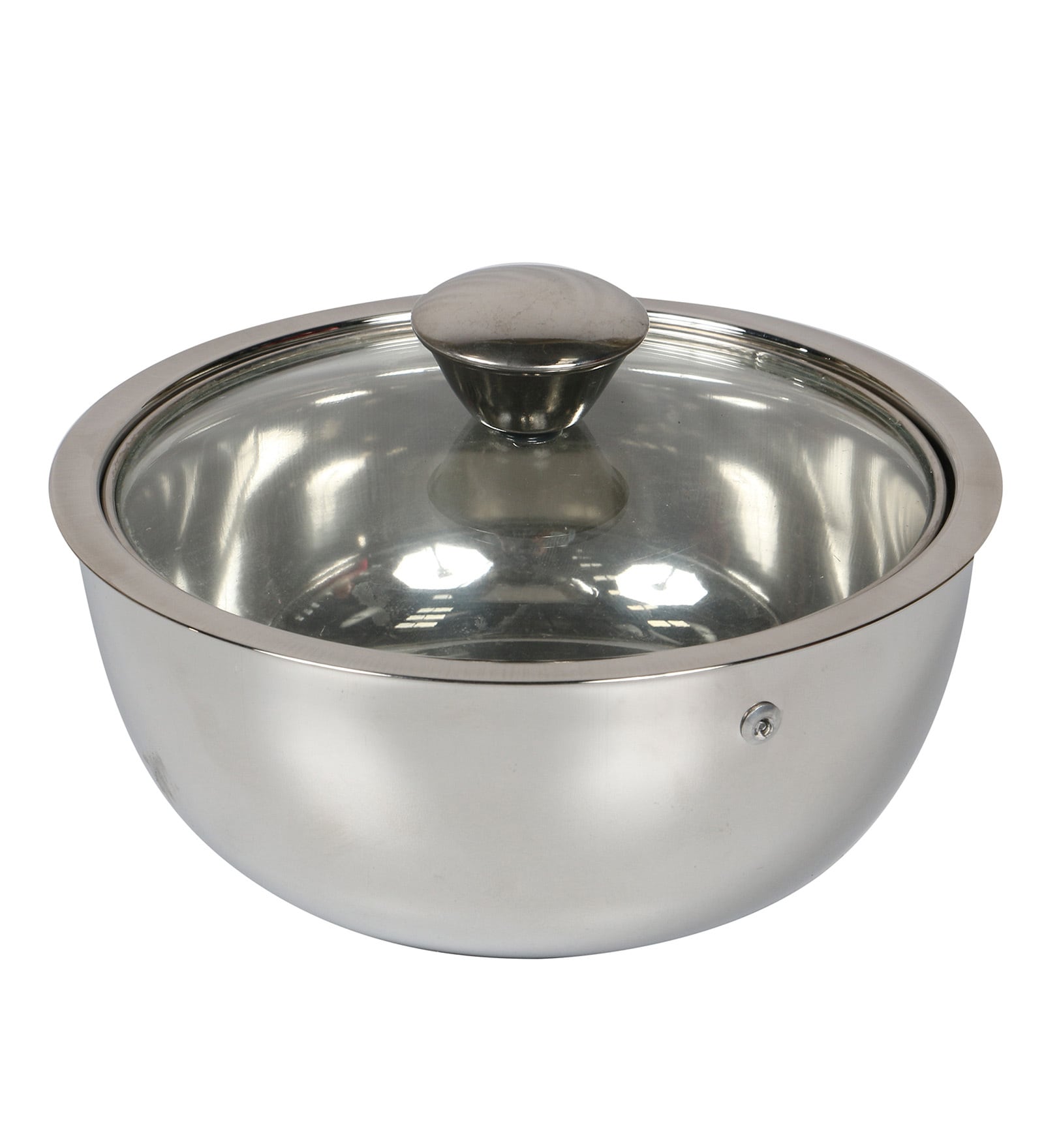 Buy Living Essence Mini Silver Stainless Steel & Glass 850 ML Gravy Pot ...