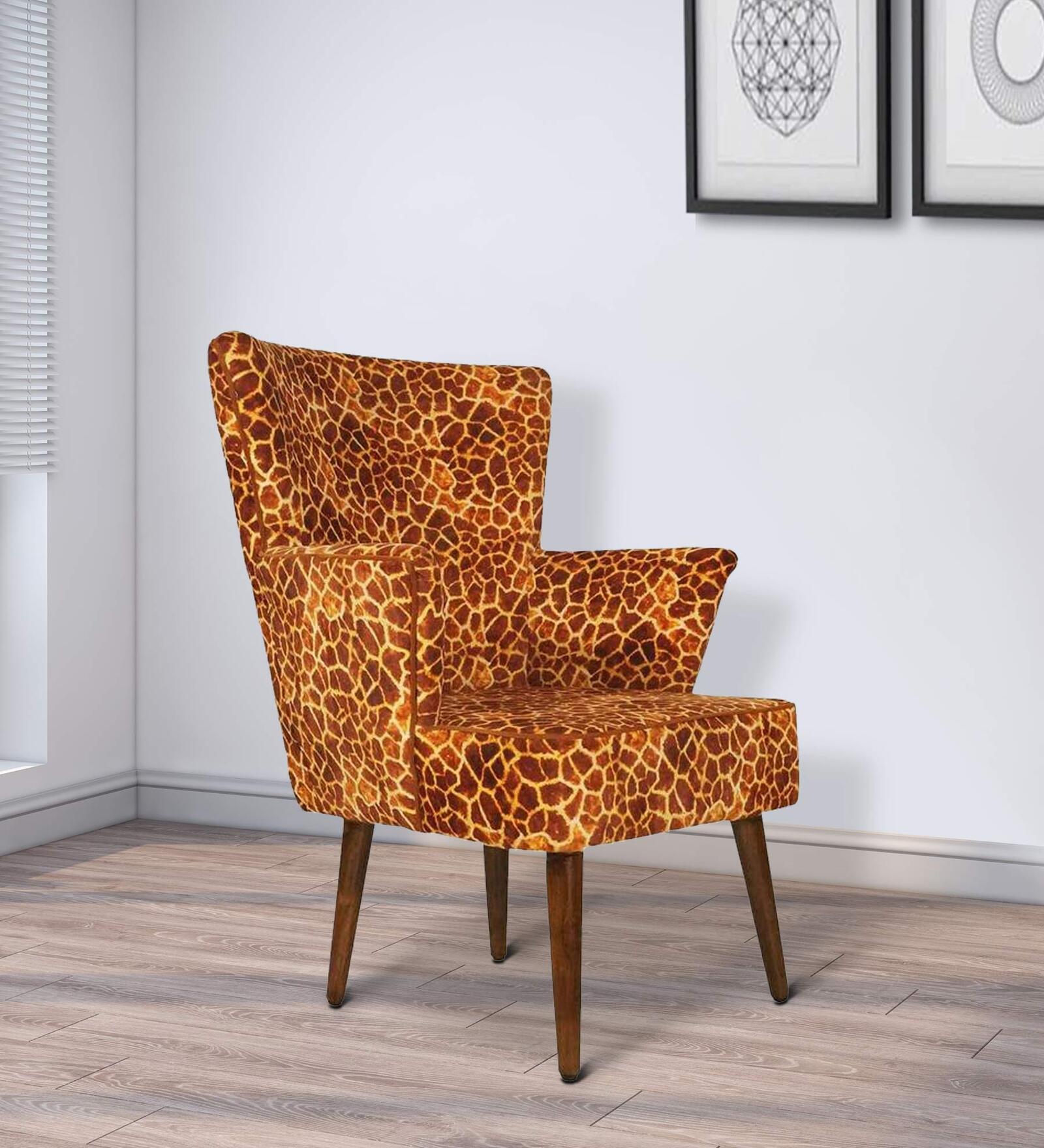 Buy Tavira Suede Full Back Lounge Chair In Mustard Colour at 37% OFF by ...