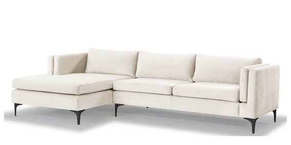 Buy Lima Fabric RHS Sectional Sofa in Beige Colour by Adorn Homez Online - Modern RHS Sectional ...