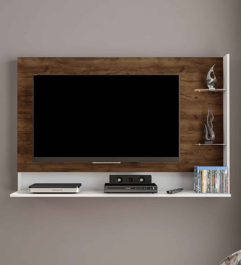 Buy Link TV Unit in Jatoba & Matte White Finish for TVs up to 42\ by ...