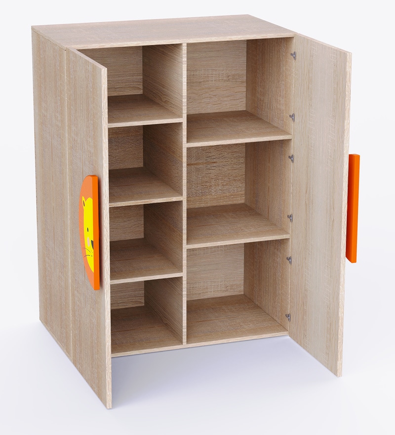 Buy Lion'S Den Kids Storage Cabinet in Oak Colour Online - Kids Storage ...