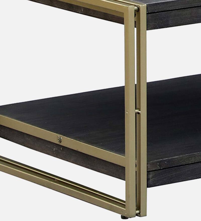 Buy Stuttgart Coffee Table In Dual Finish With Shelf By Woodsworth ...