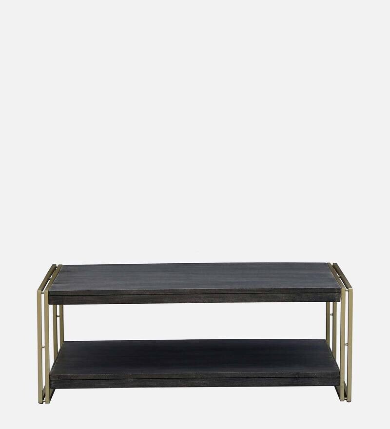 Buy Stuttgart Coffee Table In Dual Finish With Shelf By Woodsworth ...
